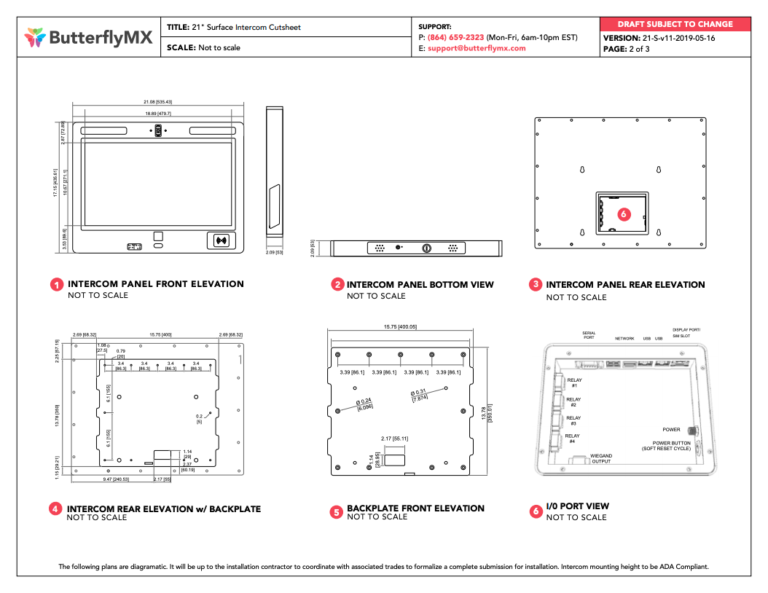 Cut Sheets | ButterflyMX