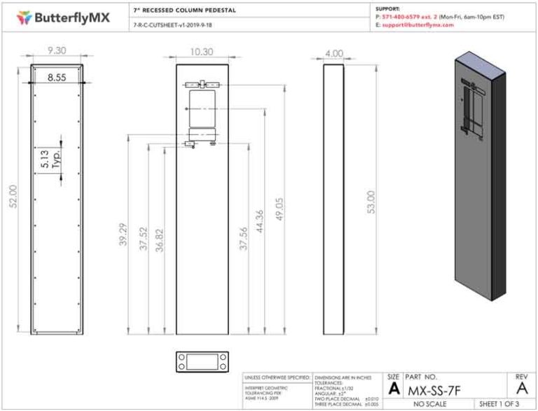 Pedestal Diagrams | ButterflyMX