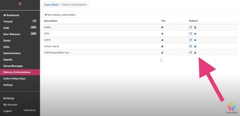 Create Delivery PINs as a Property Manager | ButterflyMX