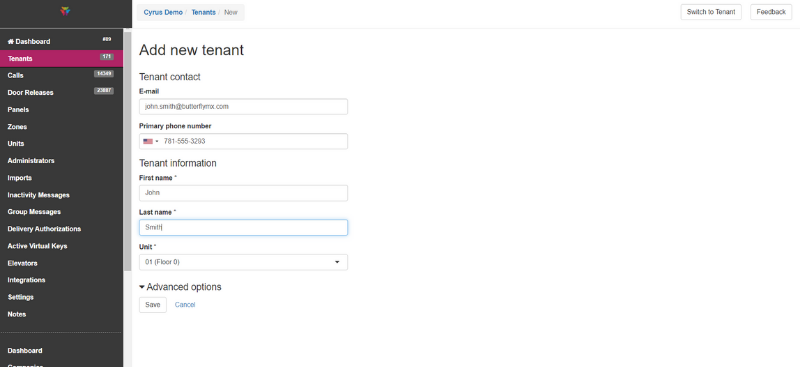 How to Manually Add Tenants into the ButterflyMX Video Intercom