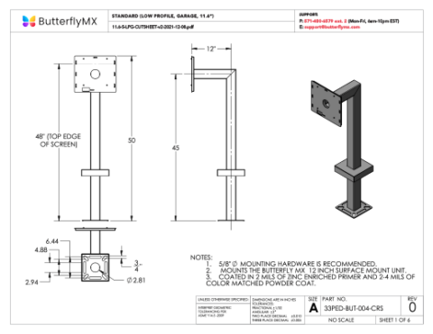 Pedestal Diagrams | ButterflyMX
