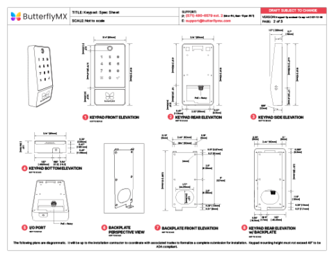 Cut Sheets | ButterflyMX