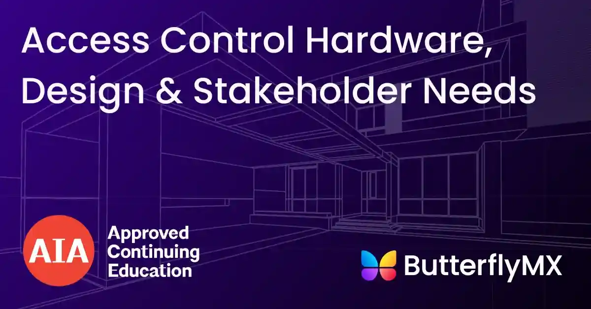 AIA Continuing Education | ButterflyMX Course Announcement