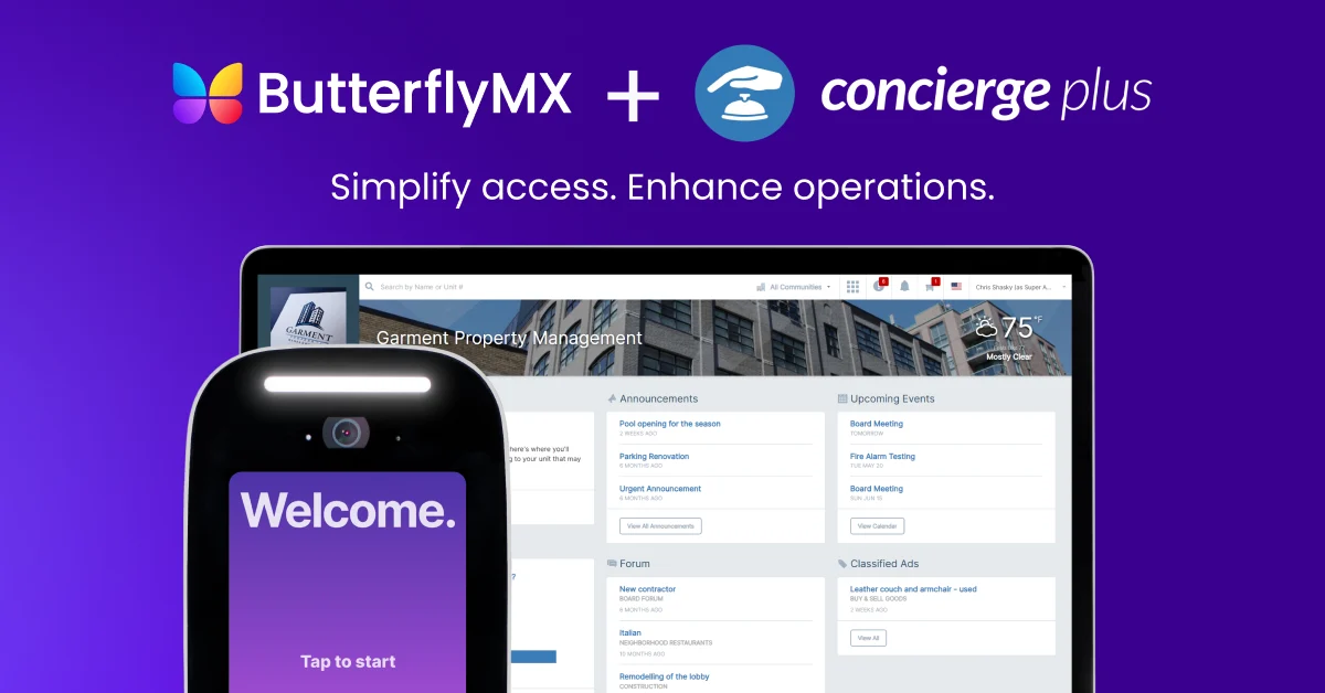 Concierge Plus | ButterflyMX Integrations